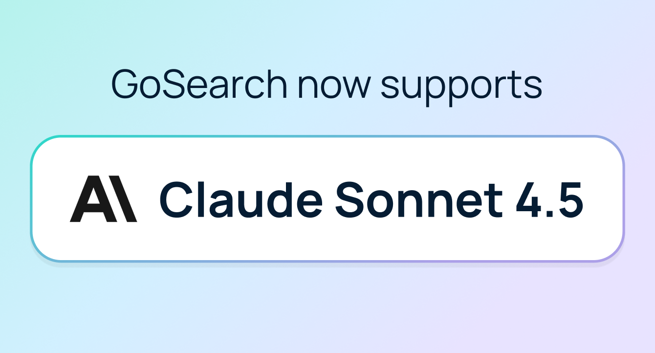 Claude Sonnet 4.5 Arrives in GoSearch: Unlock the Strongest Coding and Agent Model Yet | The ...